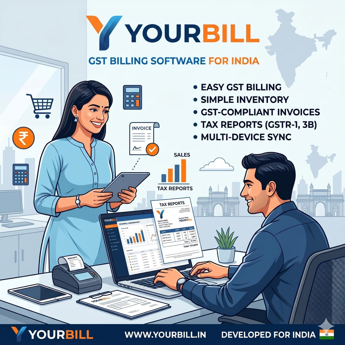 GST Rates 2026 — HSN & SAC Code Lookup | YourBill · YourBill